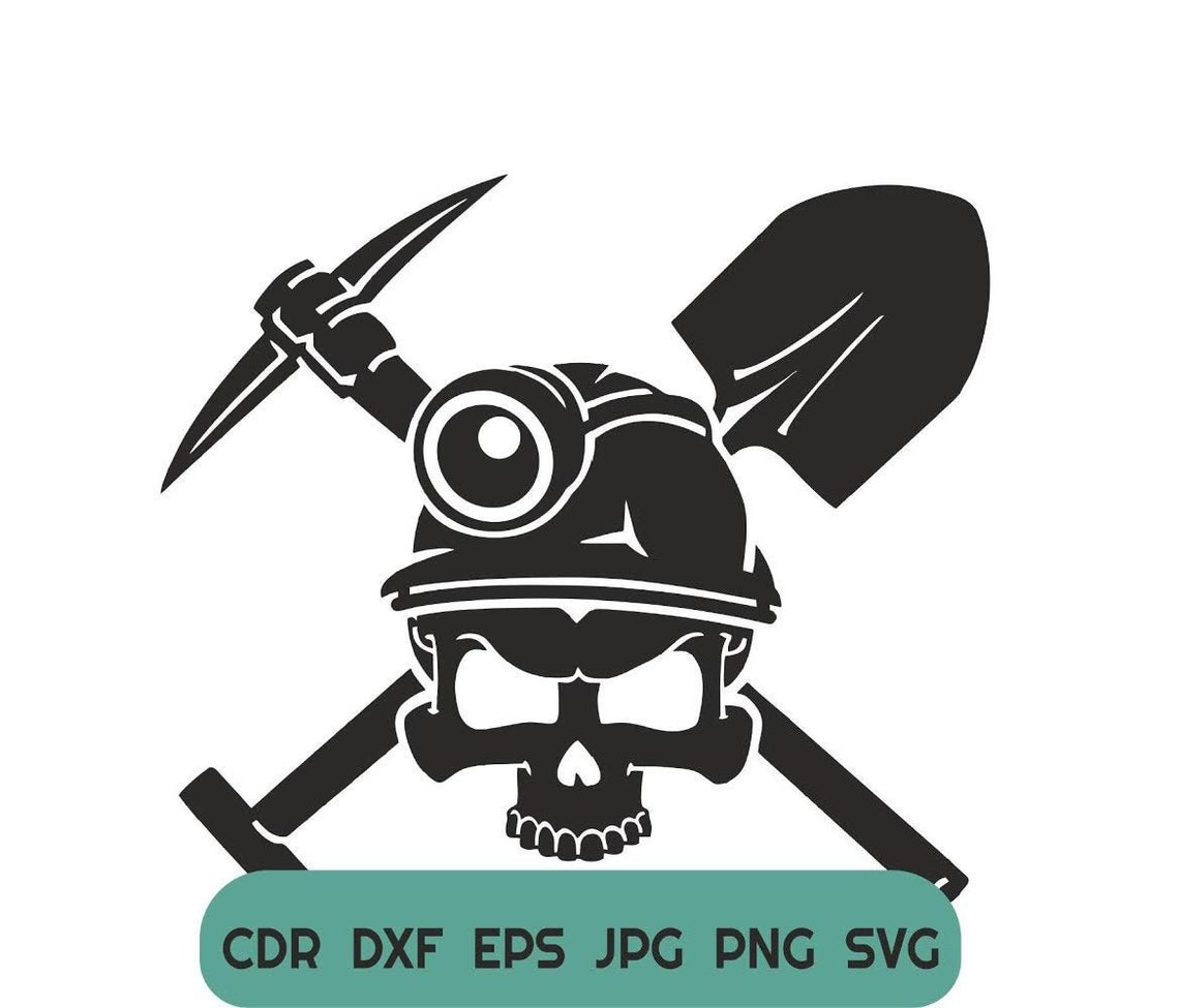 Coal Miner Svg File Miner Dxf Download Files Coal Mining - Etsy