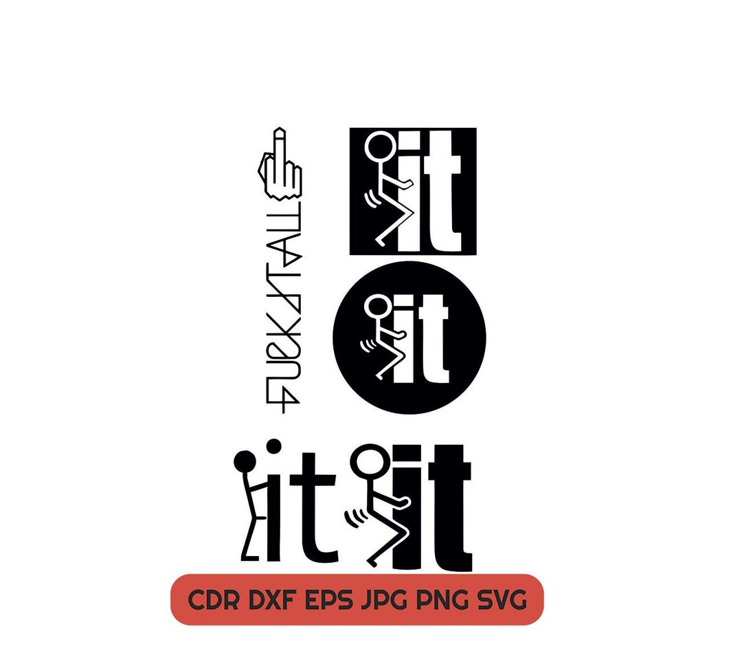 F It Svg Cutting Files, Instant Download F It Vector Clipart - Etsy