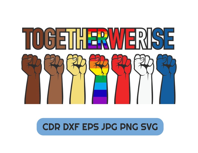 Together We Rise Svg We Rise Svg Rise and Shine Svg Black - Etsy UK