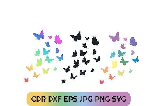 Papillon svg papillons png Papillon dxf Fleur Papillon png - Etsy France