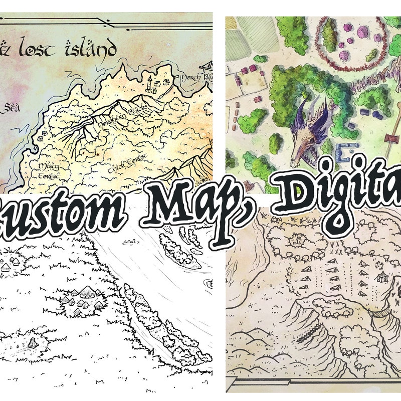 Fantasy Map Commission - Etsy