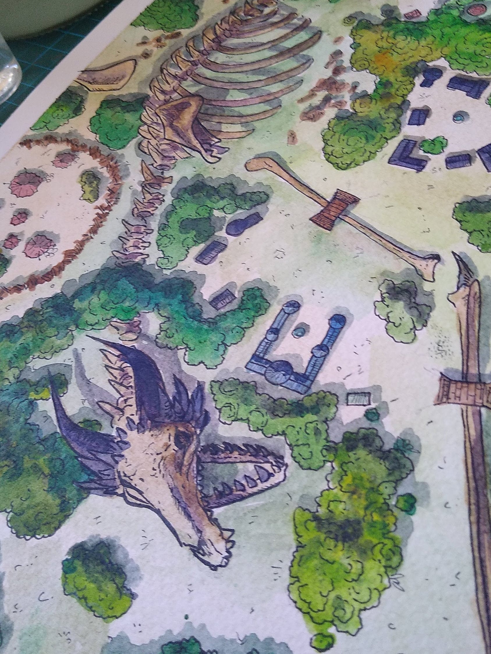 Dragon Land Printable Fantasy Map - Etsy