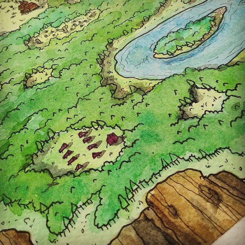 Enchanted Forest Printable Fantasy Map | Etsy