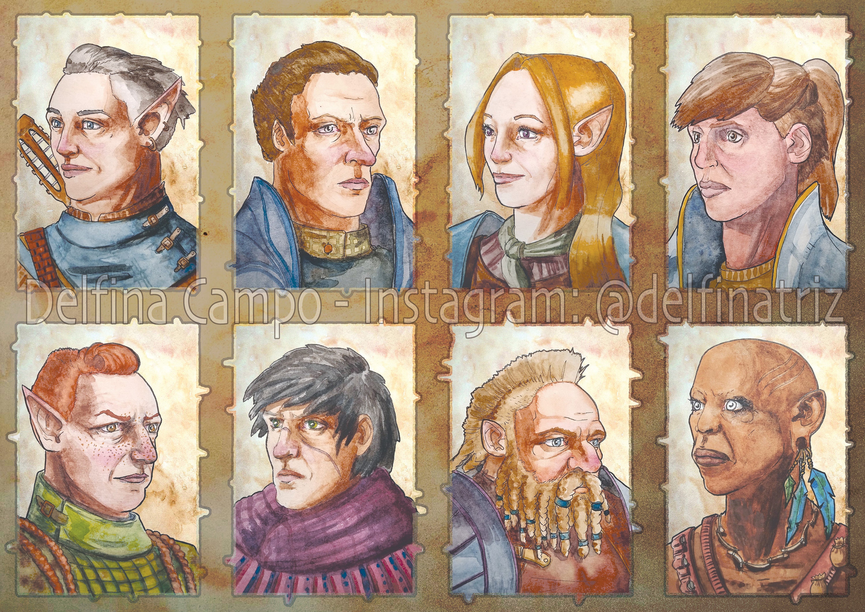 Value Set of 48 RPG Printable Characters for Table Top Games - Etsy