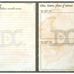 Printable Custom Character Sheet and Adventurer's Journal - D&D 5E Compatible - Etsy