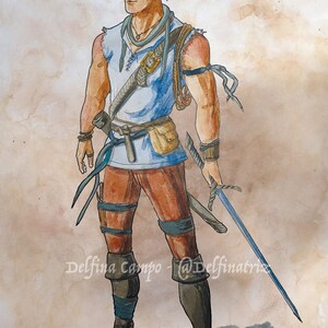 Custom Hand Drawn RPG Character Commission - Digital - Etsy
