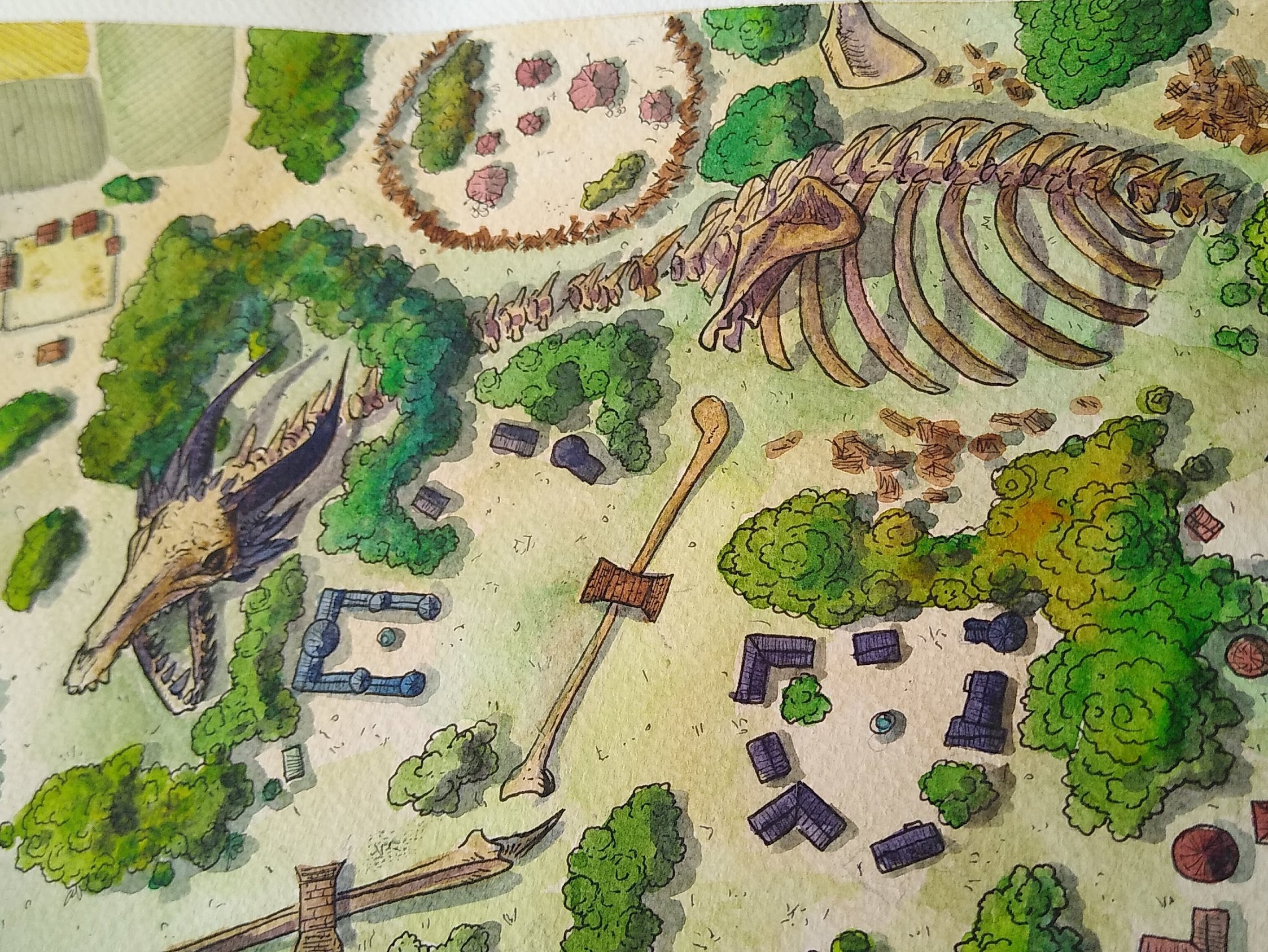 Dragon Land Printable Fantasy Map - Etsy