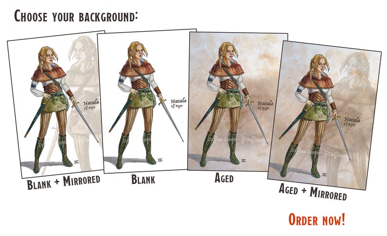 Custom Hand Drawn RPG Character Commission Digital - Etsy
