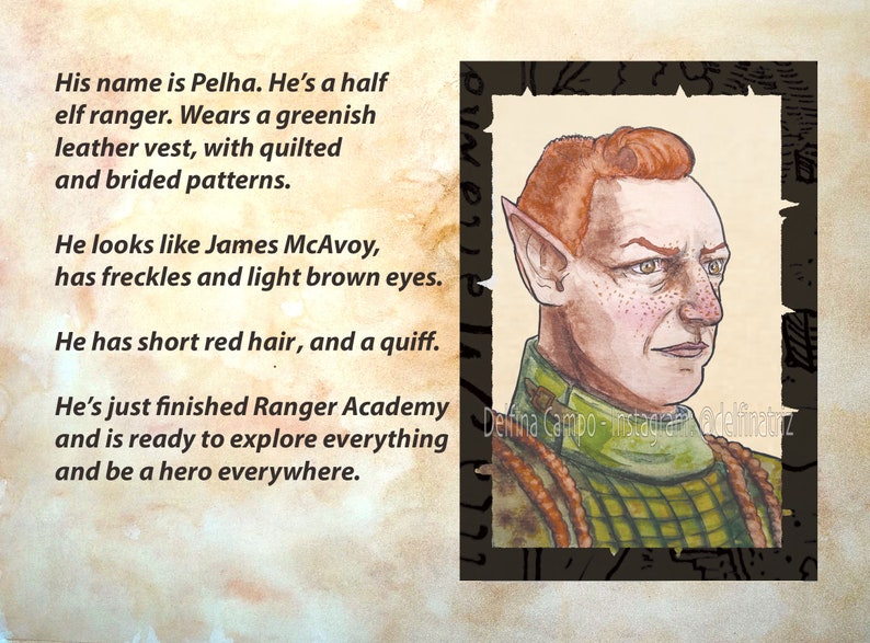 Custom Hand Drawn RPG Character Commission Digital - Etsy