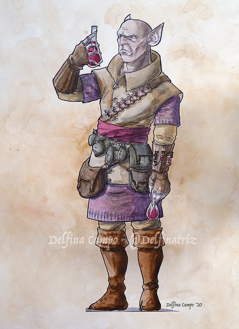 Custom Hand Drawn RPG Character Commission Digital - Etsy
