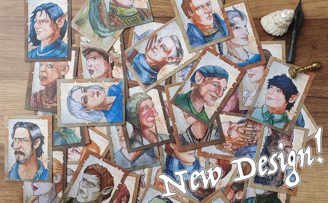Value Set of 48 RPG Printable Characters for Table Top Games + Paper ...