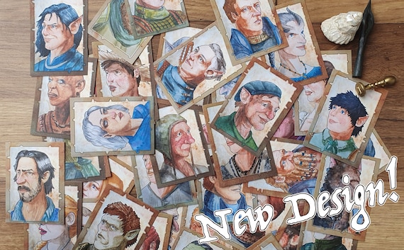 Value Set of 48 RPG Printable Characters for Table Top Games | Etsy