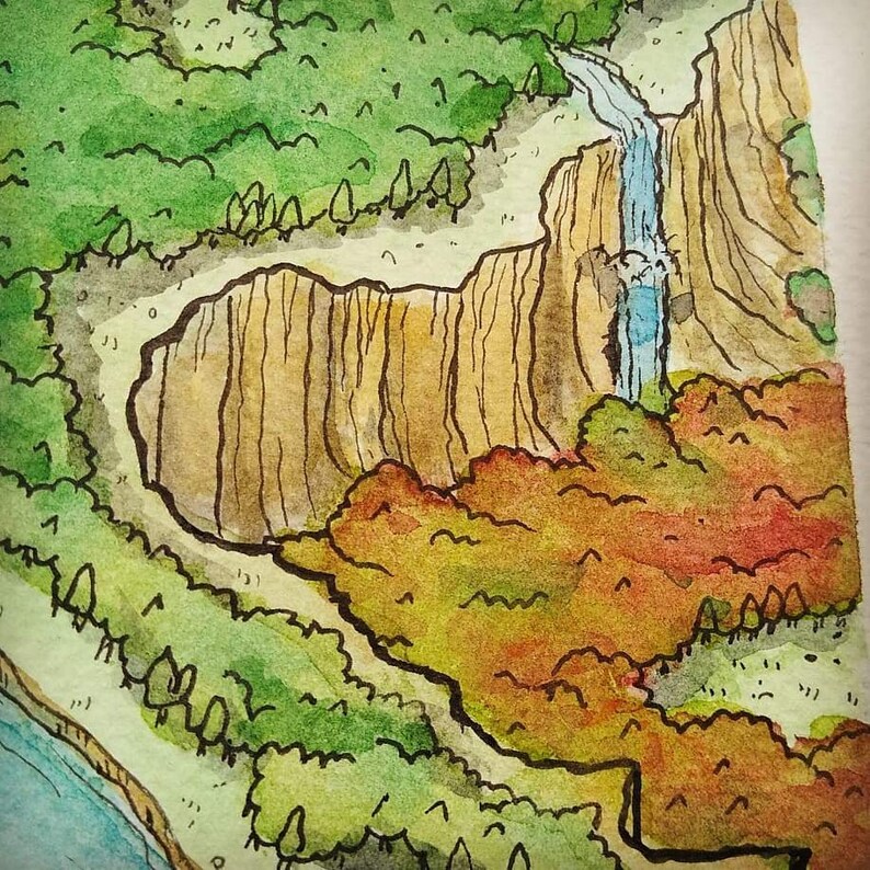 Enchanted Forest Printable Fantasy Map - Etsy Australia