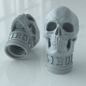 4 Pcs High-quality Skull ABS Plastic Tire Valve Stem Caps Covers ...