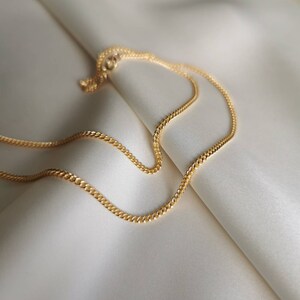 Gold Chain Necklace 14k Gold Filled Elegant Chain Minimal - Etsy