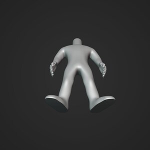 Basic Male Body 3D Model in a POP Style for 3D Printing. DIY Blank Male ...