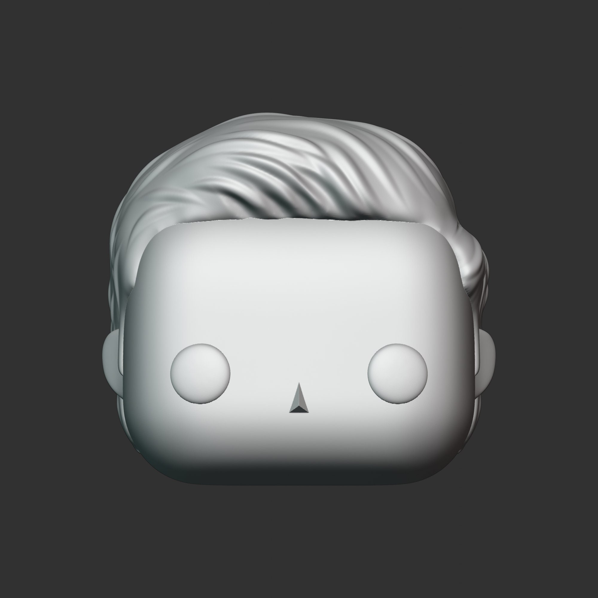 Pop Art Male Head 3D Model: Comb Over Hairstyle (STL File) - Etsy
