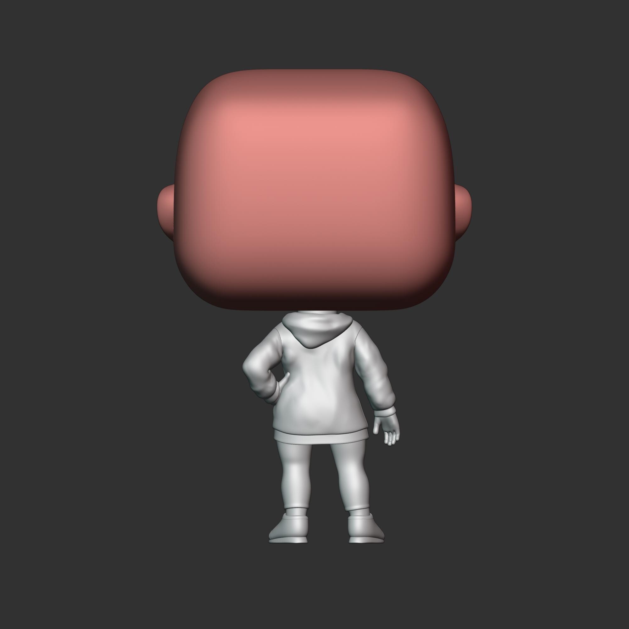 Chibi Female Body 3D Model: Hand on Hip Pose (digital .stl File) - Etsy