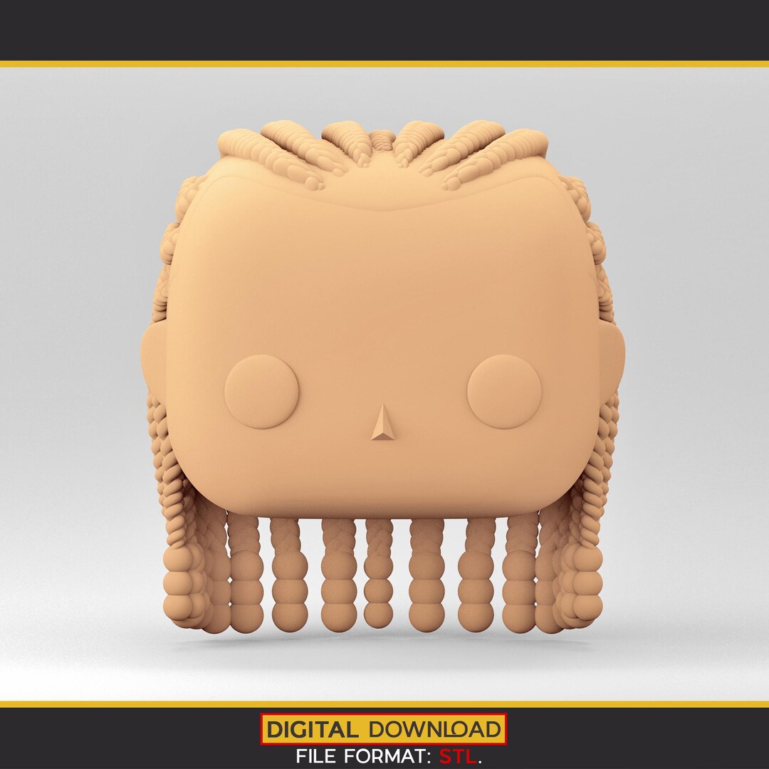 A Male Head 3D Model in the POP Style for 3D Printing. Men's Stitch ...