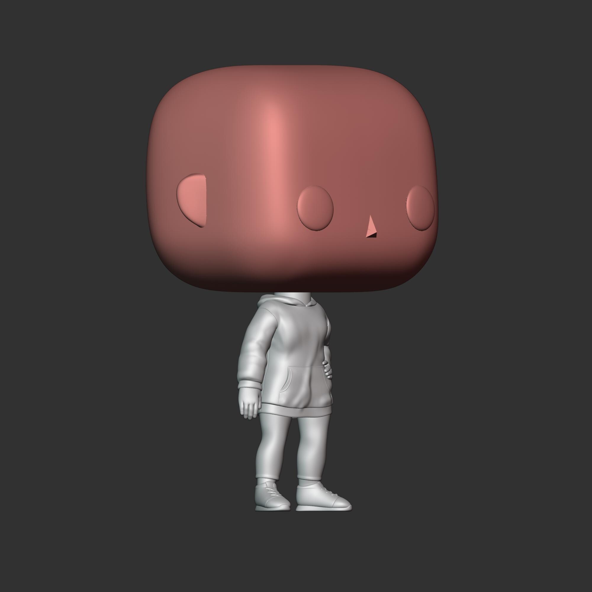 Chibi Female Body 3D Model: Hand on Hip Pose (digital .stl File) - Etsy