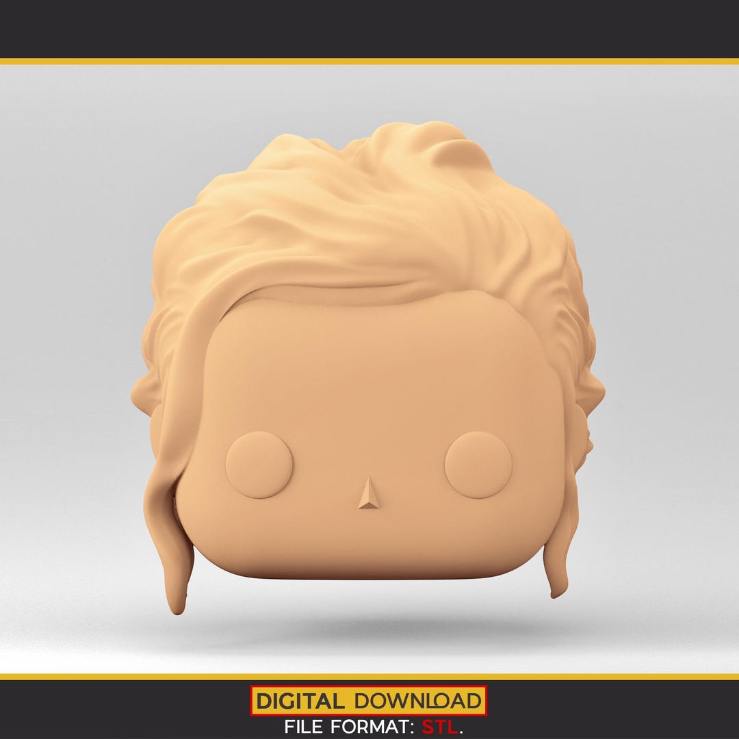 POP Style Female Head 3D Model: Wedding Bun Hairstyle (STL File) - Etsy