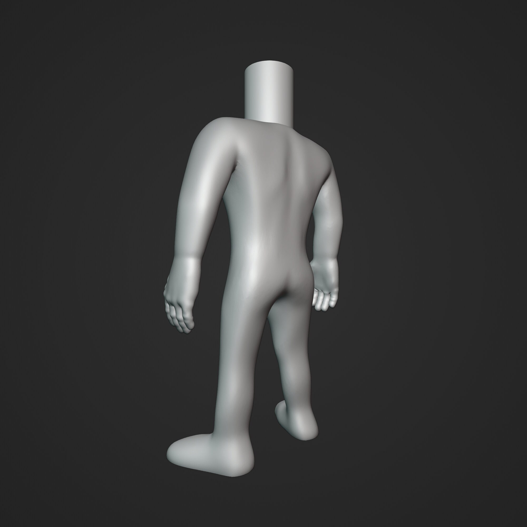 Basic Male Body 3D Model in a POP Style for 3D Printing. DIY - Etsy ...