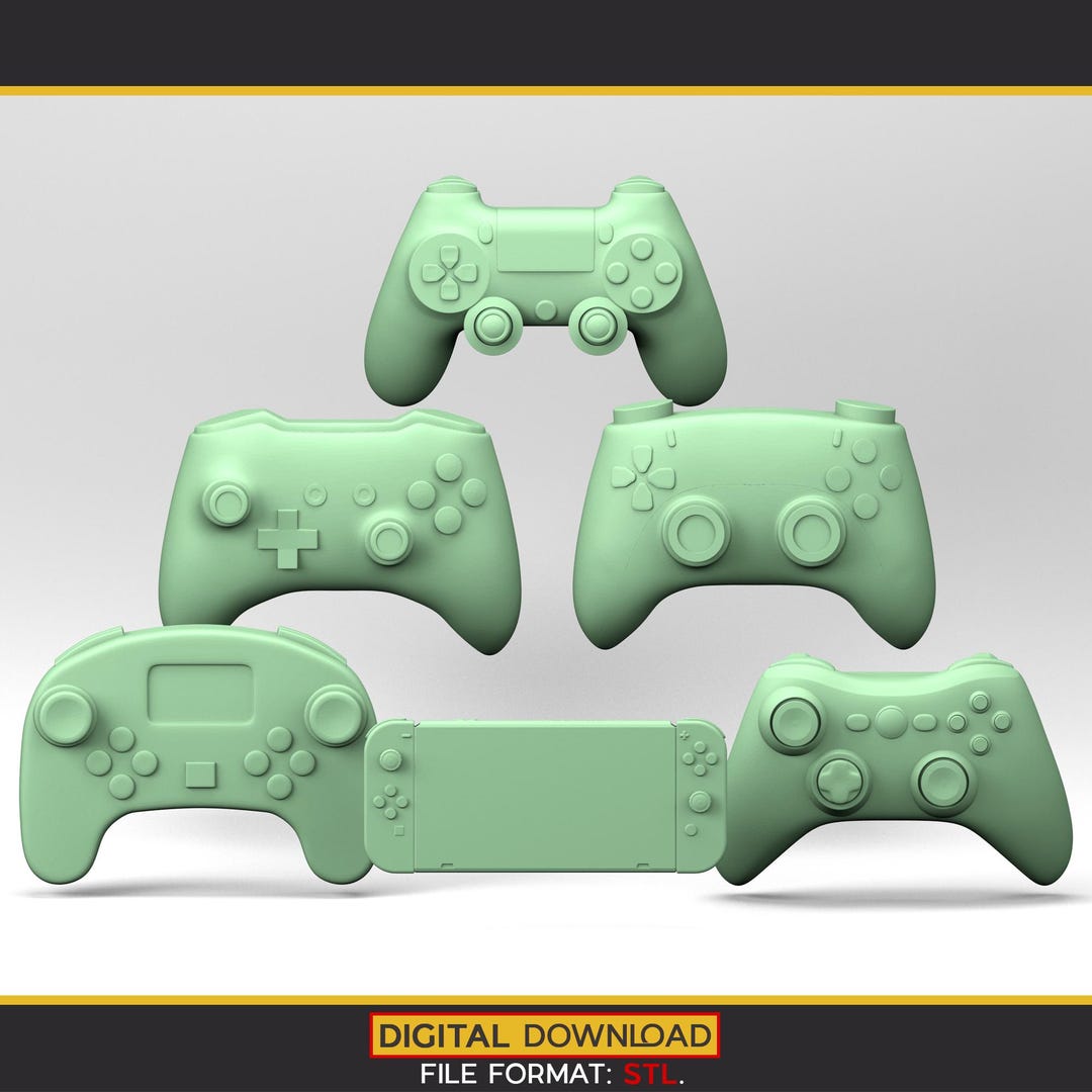 Game Controllers Megapack for Pops for 3D Printing. Game Controllers 3D ...