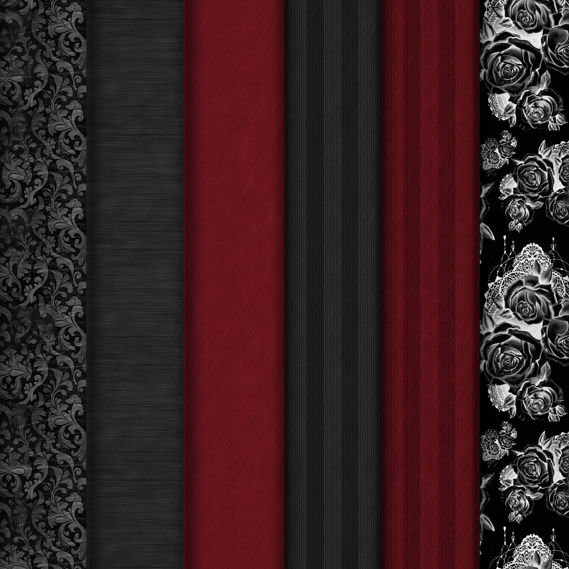 12 Digital Gothic Papers/printable Digital | Etsy