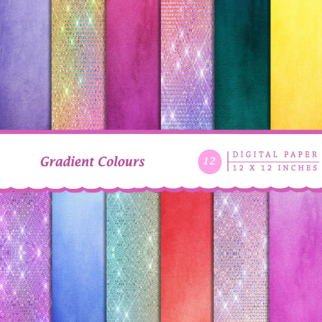12 Digital Watercolour Fantasy Papers/printable Digital Paper ...