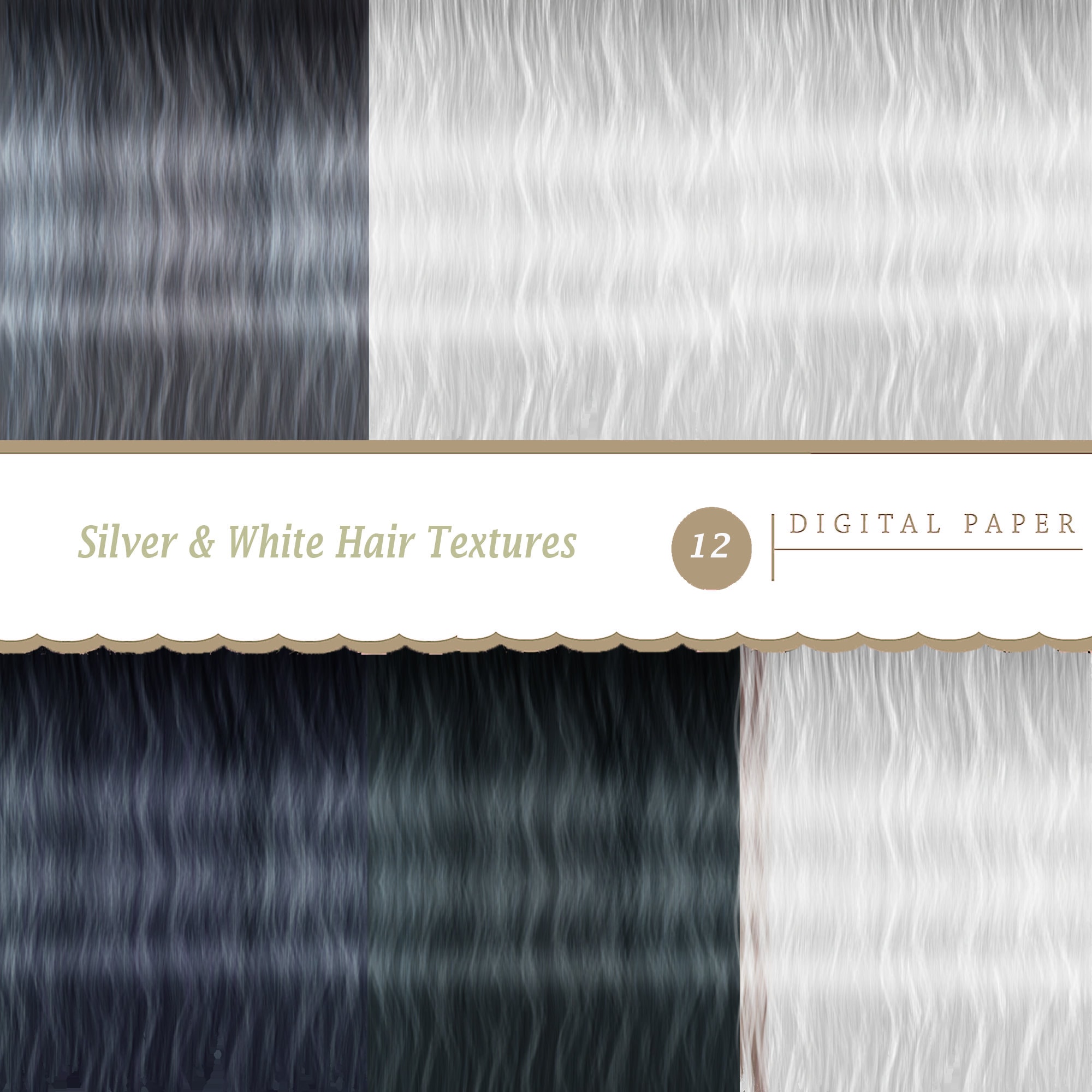 80 Wavy Hair Textures With Opacity Strands Builders Pack for - Etsy UK