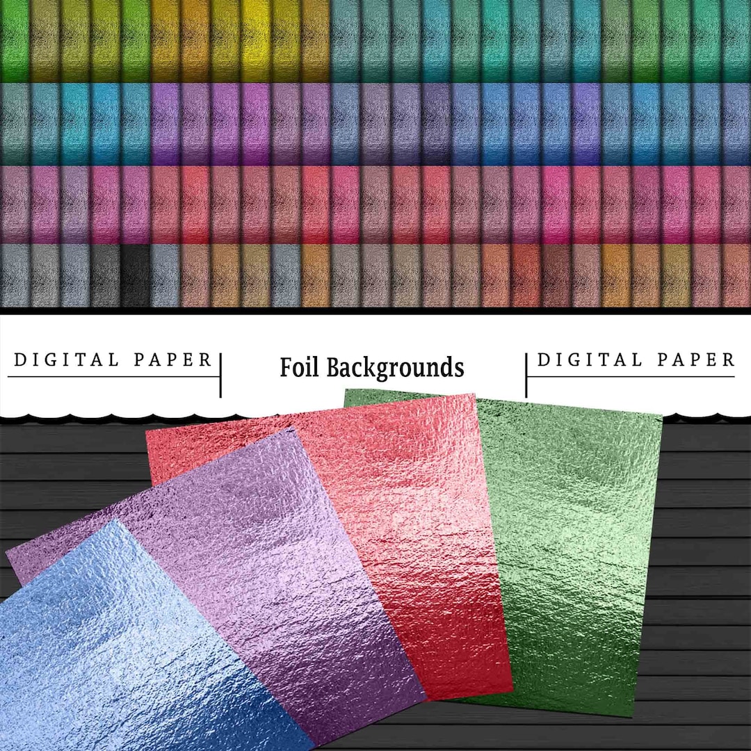 100 Foil Textures: Printable Digital Paper Pack (digital Download) - Etsy