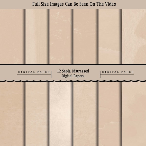 Sepia Digital Paper - Etsy
