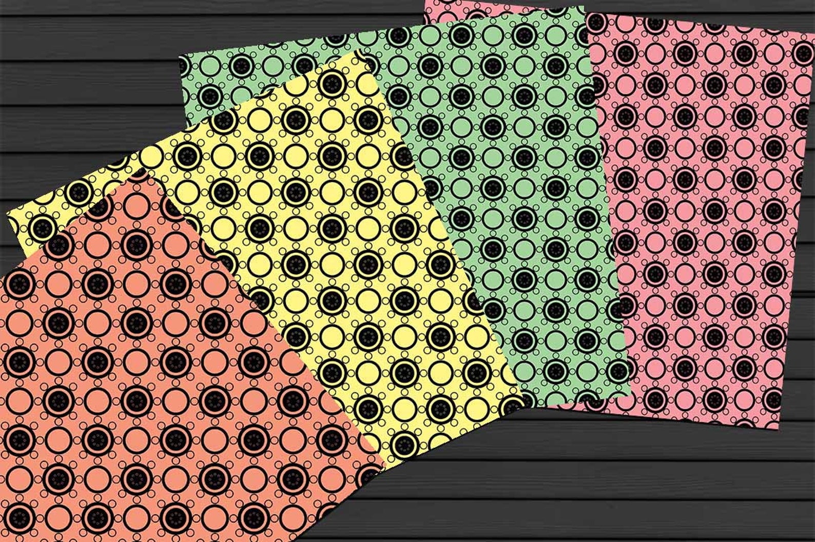 21 Seamless Circular Textures With 1 Transparent - Etsy