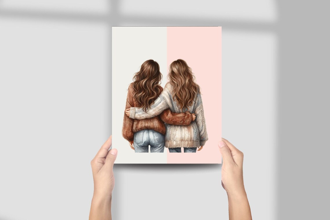 Autumn Friends Clipart | Fall Sweater PNG Graphics (digital Download ...