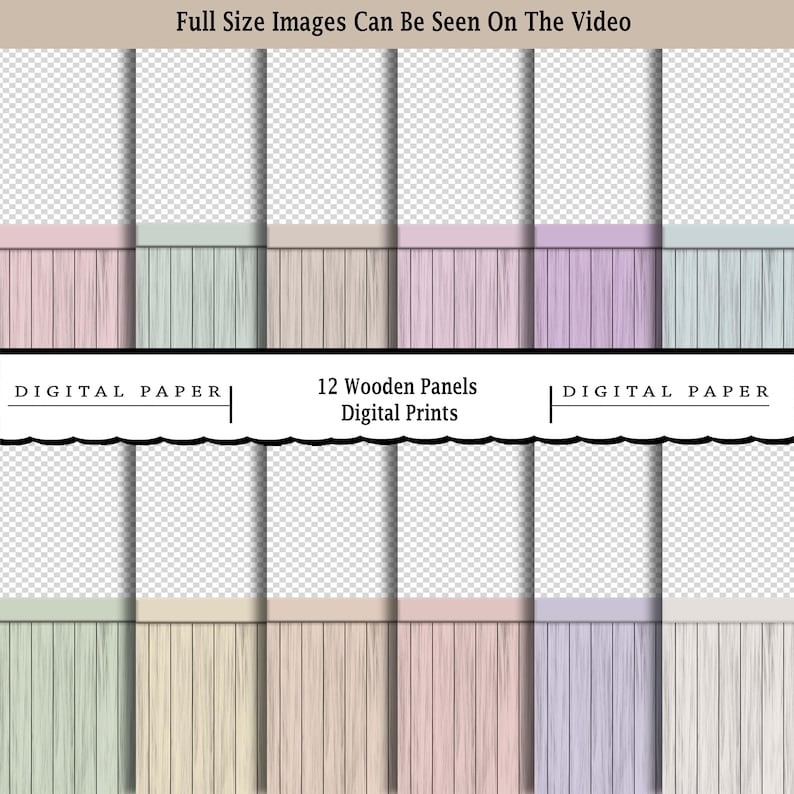 Vintage Wood Border Digital Paper: Scrapbook Papercraft (digital Prints ...