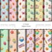 30 Seamless Soft Pastel Emoji Digital Papers/printable Digital Paper ...