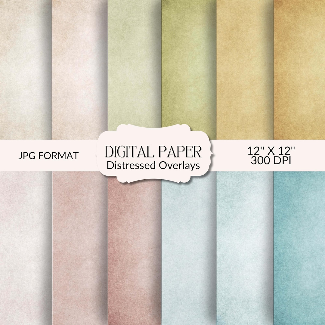 60 Fine Art Distressed Textures: Digital Photography Overlays Scrapbook ...