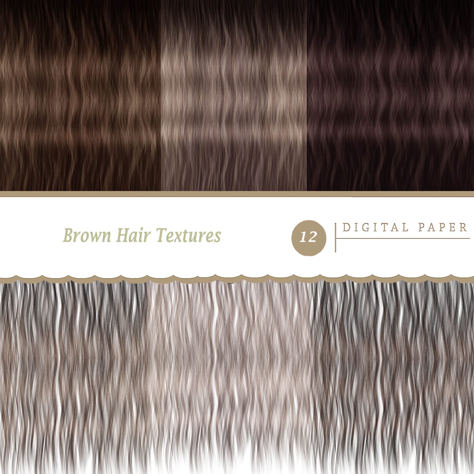 80 High Resolution Wavy Hair Textures With Opacity Strands - Etsy