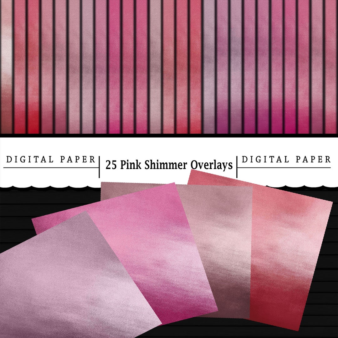 25 Metallic Pink Distressed Overlays: Fine Art Textures (digital ...