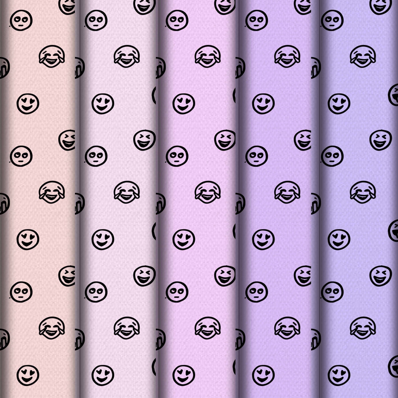 30 Seamless Soft Pastel Emoji Digital Papers/Printable Digital | Etsy