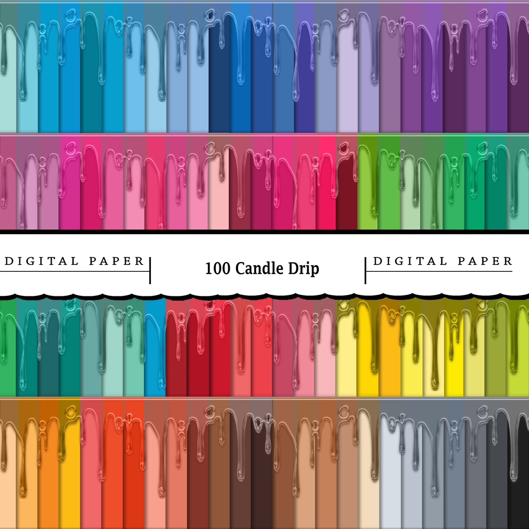 100 Candle Drip Paper - 12 X 12 Inch, 300 DPI, Planner Paper ...