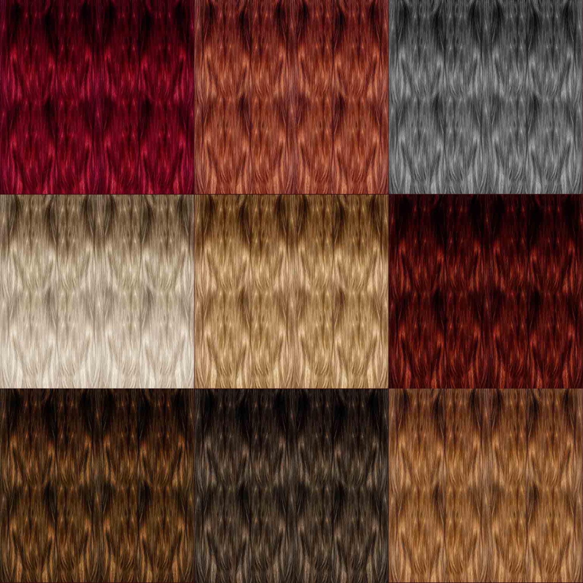 3D Hair Textures Bundle: 493 Textures for Modeling (digital Download ...