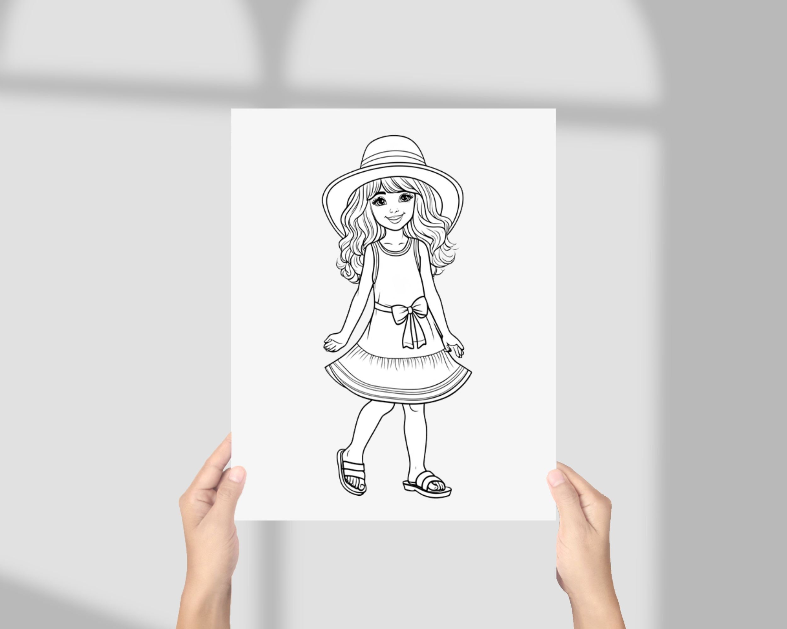 Black & White Clipart for Girls Set of 24 Images Versatile - Etsy