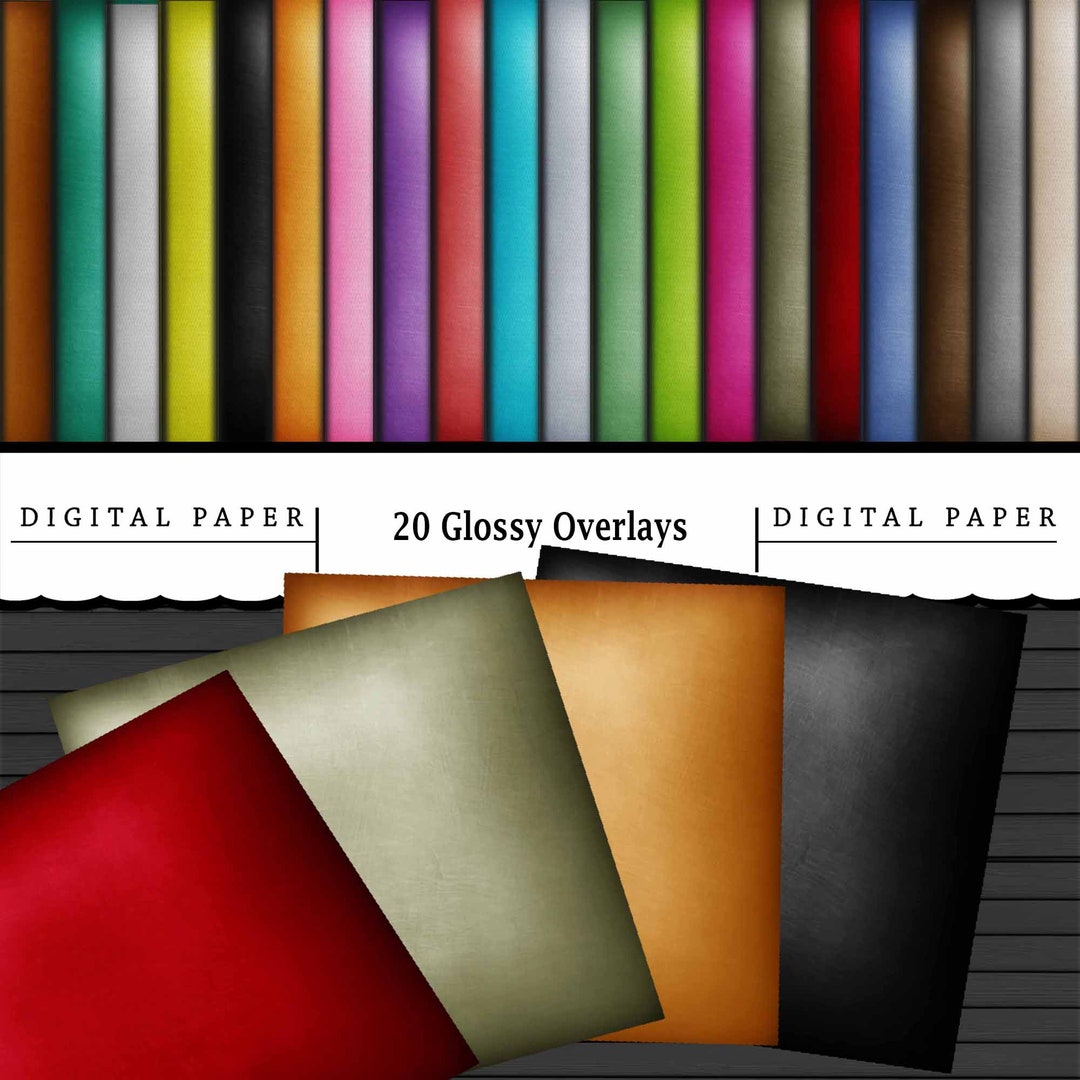 30 Distressed Glossy Overlays, Photography, Digital Scrapbooking Paper ...