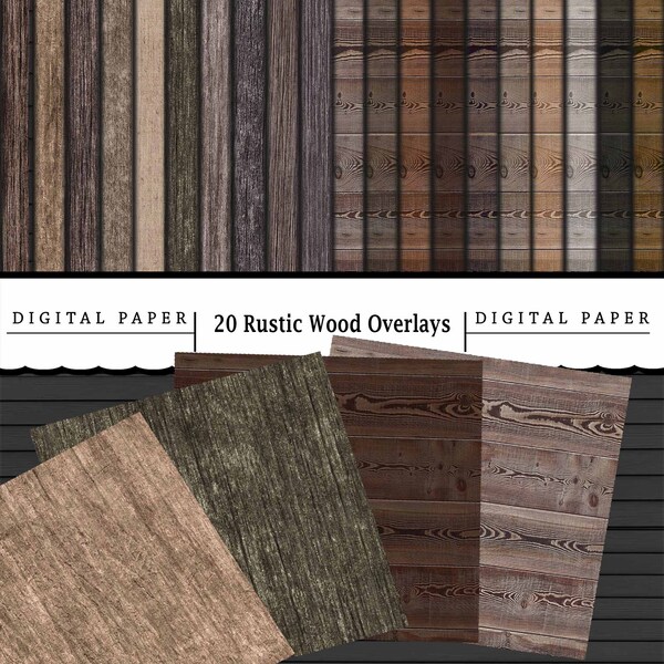 Rustic Overlays - Etsy