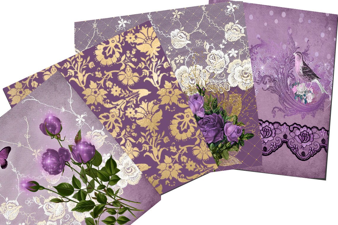 12 Vintage Venecia Papers/printable Digital | Etsy UK