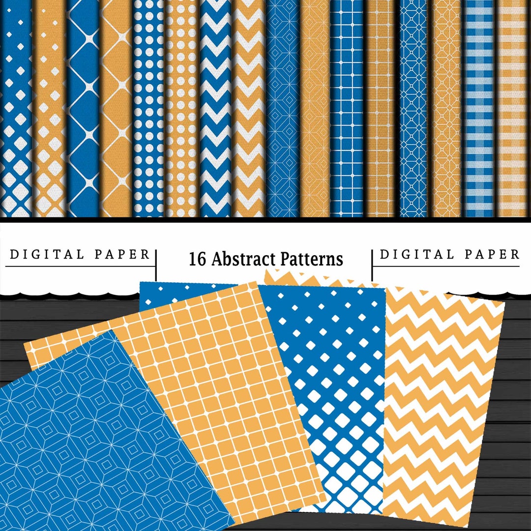 Instant Download - 16 Abstract Digital Papers/printable Digital Paper ...