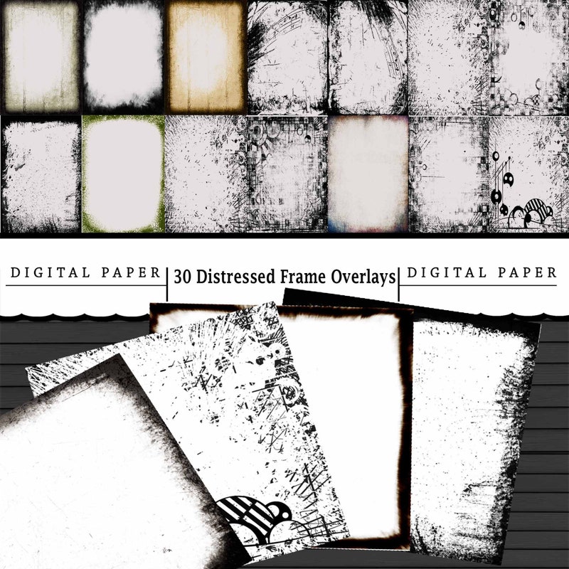 Scrapbook Overlays - Etsy