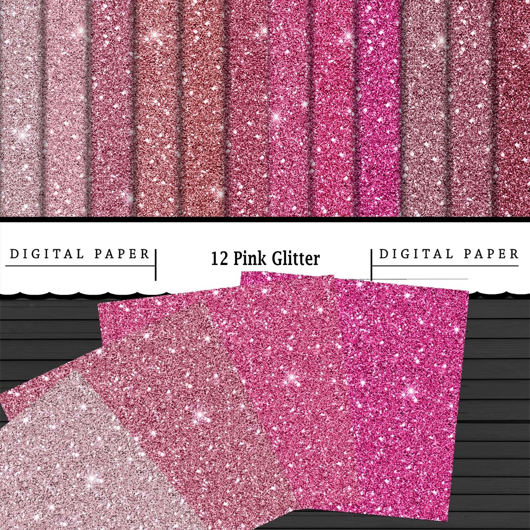 12 Pink Glitter Textures: Rose Gold, Bronze, Silver (digital Paper) - Etsy