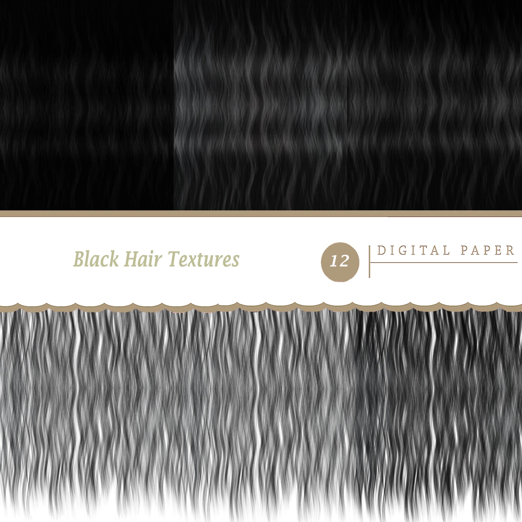 80 Wavy Hair Textures With Opacity Strands Builders Pack for - Etsy UK